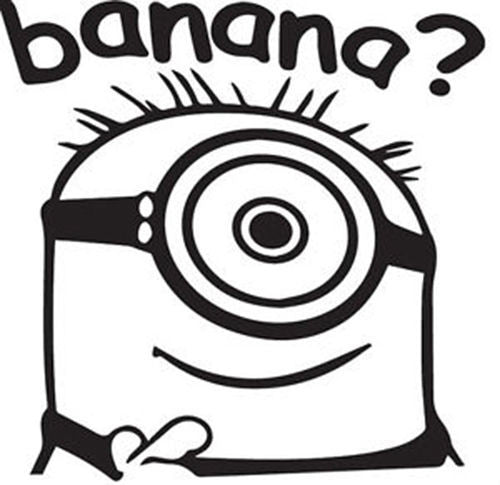 Despicable Me Banana? Minion - Die Cut Vinyl Sticker Decal – Blasted Rat