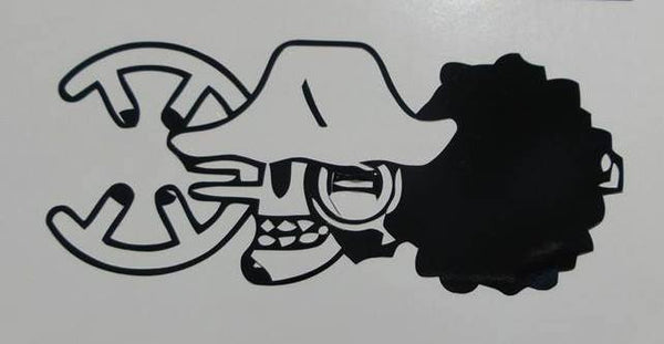 One Piece Anime Usopp Jolly Roger Pirate Flag | Die Cut Vinyl Sticker ...