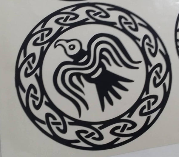 Viking Hawk Amulet | Die Cut Vinyl Sticker Decal – Blasted Rat